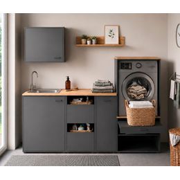 Tchibo - Unterschrank mit Sp&uuml;le &raquo;Solea&laquo; - 67,1x60x95,8cm - anthrazit -