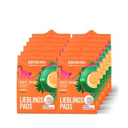 EDUSCHO Lieblingspads Caff&egrave; Crema - 12 x 32 Pads - Intensit&auml;t: 4/5
