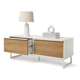 Tchibo - Sitzbank &raquo;Leeg&laquo; mit 2 Schubladen - 120x40x46cm - hellgrau -