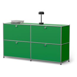 Tchibo - Sideboard Metall &raquo;Cn3&laquo; mit 4 Klappenf&auml;chern - 152x40x82,5cm - chrom -