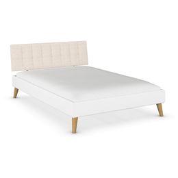 Rauch Bett &raquo;Mavi-Extra&laquo; mit Polsterkopfteil - 147x216x90cm - wei&szlig; -