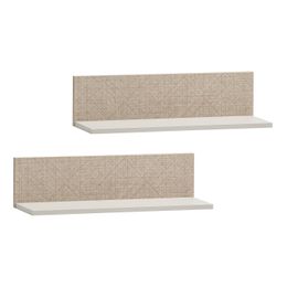 Tchibo - 2 Regalablagen &raquo;Edno&laquo; - 60x17,3x15,7cm - beige -