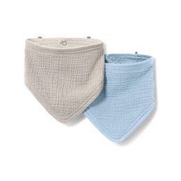 Tchibo - 2 Baby-Musselin-Halst&uuml;cher - hellblau