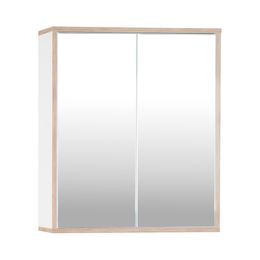 Roba Spiegelschrank &raquo;Morena&laquo; mit 2 T&uuml;ren und Spiegel - 60x15x70cm - braun -