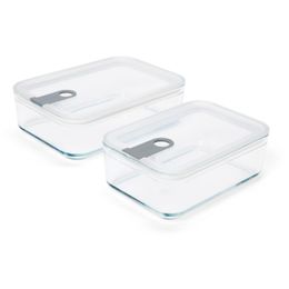 Tchibo - 2 Glas-Multifunktionsdosen mit Deckel - transparent