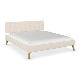 Rauch Bett &raquo;Mavi-Extra&laquo; mit Polsterkopfteil - 187x216x90cm - beige -