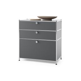 Tchibo - Kommode Metall &raquo;Cn3&laquo; mit 3 Schubladen - 77x40x84,5cm - chrom -