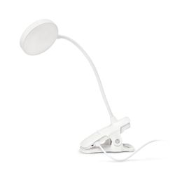 Tchibo - LED-Akku-Klemmleuchte - 5,5x12x28cm - wei&szlig; -