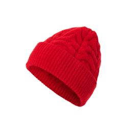 Tchibo - Strickm&uuml;tze mit Zopfmuster - rot