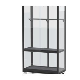 Vitavia Balkongew&auml;chshaus mit Rollfundament - 81x43x168cm - schwarz -