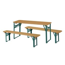 Roba Outdoor-Party-Garnitur f&uuml;r Kinder - 109x40x52cm - braun -