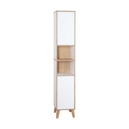 Roba Hochschrank &raquo;Morena&laquo; mit 2 T&uuml;ren und 2 offenen F&auml;chern - 35x32,5x195cm - braun -