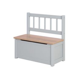 Roba Kindertruhenbank &raquo;Woody&laquo; - 56x28x53cm - grau -
