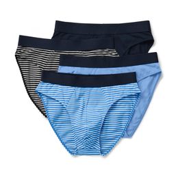 Tchibo - 4 Slips - Herren - Gr. Xxl/8 - dunkelblau/gestreift