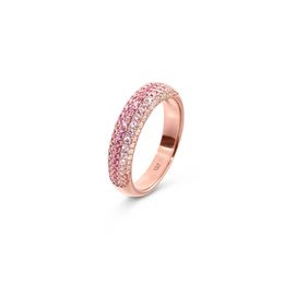 Tchibo - 925 Silber Ring pav&eacute; - Damen - Gr. 18 - rosa