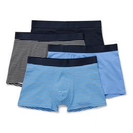 Tchibo - 4 Slipboxer - Herren - Gr. L/6 - dunkelblau/gestreift