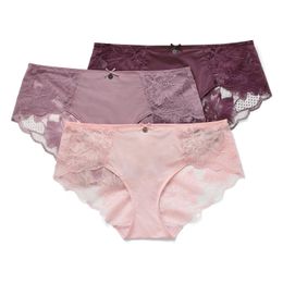 Tchibo - 3 Pantys - Damen - Gr. M - dunkellila