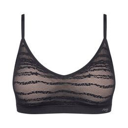 Sloggi Free Evolve PU Lace BH - Damen - Gr. M/L - schwarz