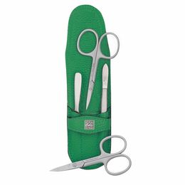 Erbe Solingen Manicure Stecketui Inox Gr&uuml;n Nagel- & Hautschere, Serie "Piemont"