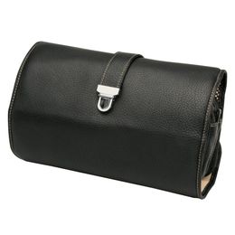 ERBE&reg; H&auml;nge-Kulturtasche Leder Schwarz