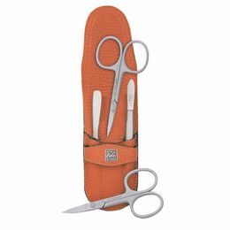 Erbe Solingen Manicure Stecketui Inox Orange Nagel- & Hautschere, Serie "Piemont"