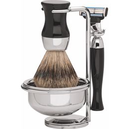 ERBE&reg; Rasiergarnitur Gillette Mach3 4-Tlg Dachshaar, Schwarz, Sonderpreis
