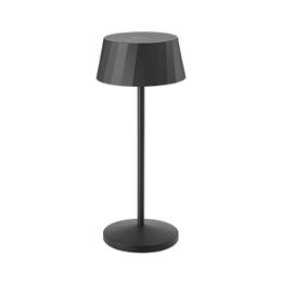 Sigor Facetta - Akku-Tischleuchte, 225mm, nachtschwarz
