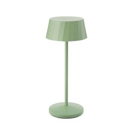 Sigor Facetta - Akku-Tischleuchte, 225mm, salbeigr&uuml;n