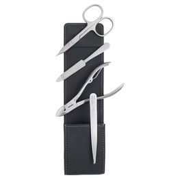 Erbe Solingen Manik&uuml;re Set Taschen-Etui Serie "Hunter", schwarz, 4-tlg.