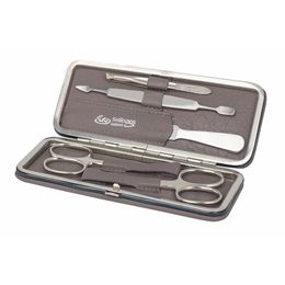 Erbe Solingen Manicure B&uuml;geletui Grau, 5-Tlg