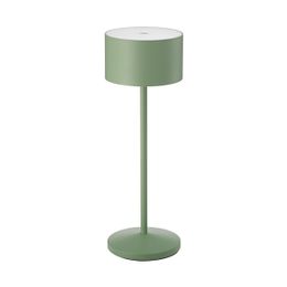 Sigor Veluna - Akku-Tischleuchte, 245mm, salbeigr&uuml;n