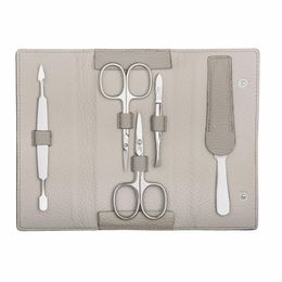 Erbe Solingen ERBE Manik&uuml;re Etui BEIGE, 5-tlg., Druckknopf, beige, Rindleder