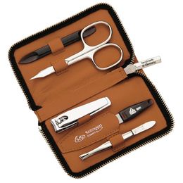 Erbe Solingen Manicure Rv-Etui Braun 5-Tlg