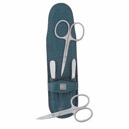 Erbe Solingen Manicure Stecketui Inox Petrol Nagel- & Hautschere, Serie "Piemont"