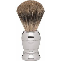 ERBE&reg; Rasierpinsel Dachshaar Silber-Gl&auml;nzend