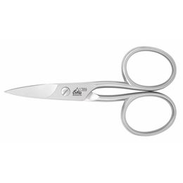 Erbe Solingen Nagelschere "Premium" 9cm Inox, Mikrozahnung, Runder Halm, Eingeschliffen