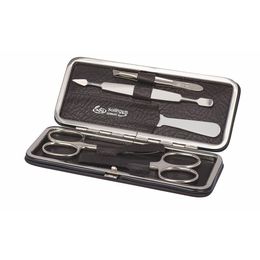 Erbe Solingen Manicure B&uuml;geletui Braun 5-Tlg