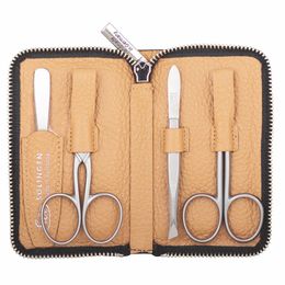 Erbe Solingen Manicure Rv-Etui Inox Peach Serie "Piemont" Limited Edition, 4-Tlg