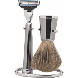 ERBE&reg; Rasiergarnitur Gillette Mach3 3-Tlg Dachshaar, Titan, Sonderpreis
