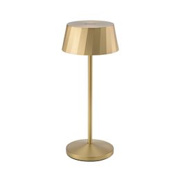 Sigor Facetta Akku-LED-Tischleuchte Gold