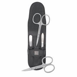 Erbe Solingen Manicure Stecketui Inox Schwarz Nagel- & Hautschere, Serie "Piemont"