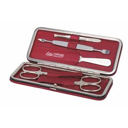 Erbe Solingen Manicure B&uuml;geletui Rot 5-Tlg