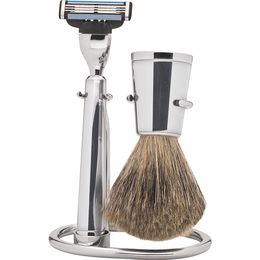 ERBE&reg; Rasiergarnitur Gillette Mach3 3-Tlg Dachshaar, Schwarz