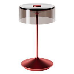 Sigor Numotion Akku-Glasleuchte, 26,5 cm kirschrot