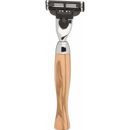 ERBE&reg; Rasierer Gillette Mach3 Olivenholz