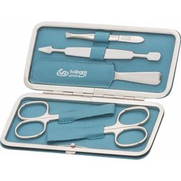 Erbe Solingen Manicure B&uuml;geletui 5-Tlg. Meerblau
