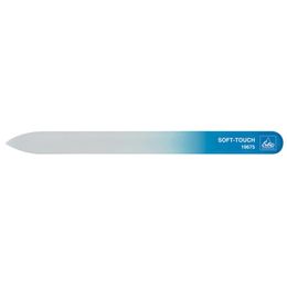 Erbe Solingen Glasfeile "Soft-Touch Color" Farbe Blau, Wei&szlig;es Etui