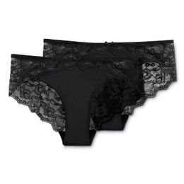 Tchibo - 2 Brazilslips - Damen - Gr. L - schwarz