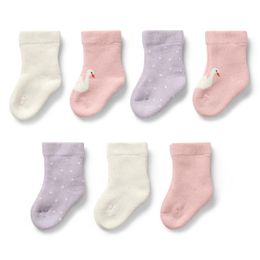 Tchibo - 7 Paar Baby-Socken - Baby - Gr. 16-18 - wei&szlig;