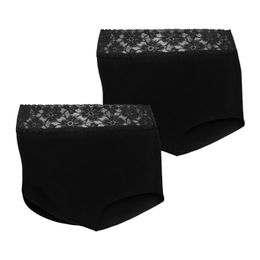 MAMALICIOUS 2er-Pack Panties &raquo;Mlheal&laquo; - Damen - Gr. L/Xl - schwarz